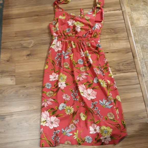 june & hudson | Dresses | June Hudson Tie Front And Shoulder Maxi Dress ...